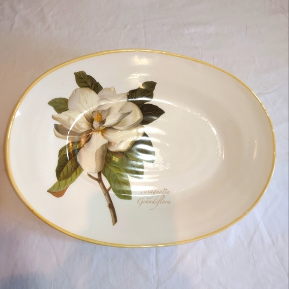Magnolia | Other | Vintage Magnolia Grandiflora Plate | Poshmark